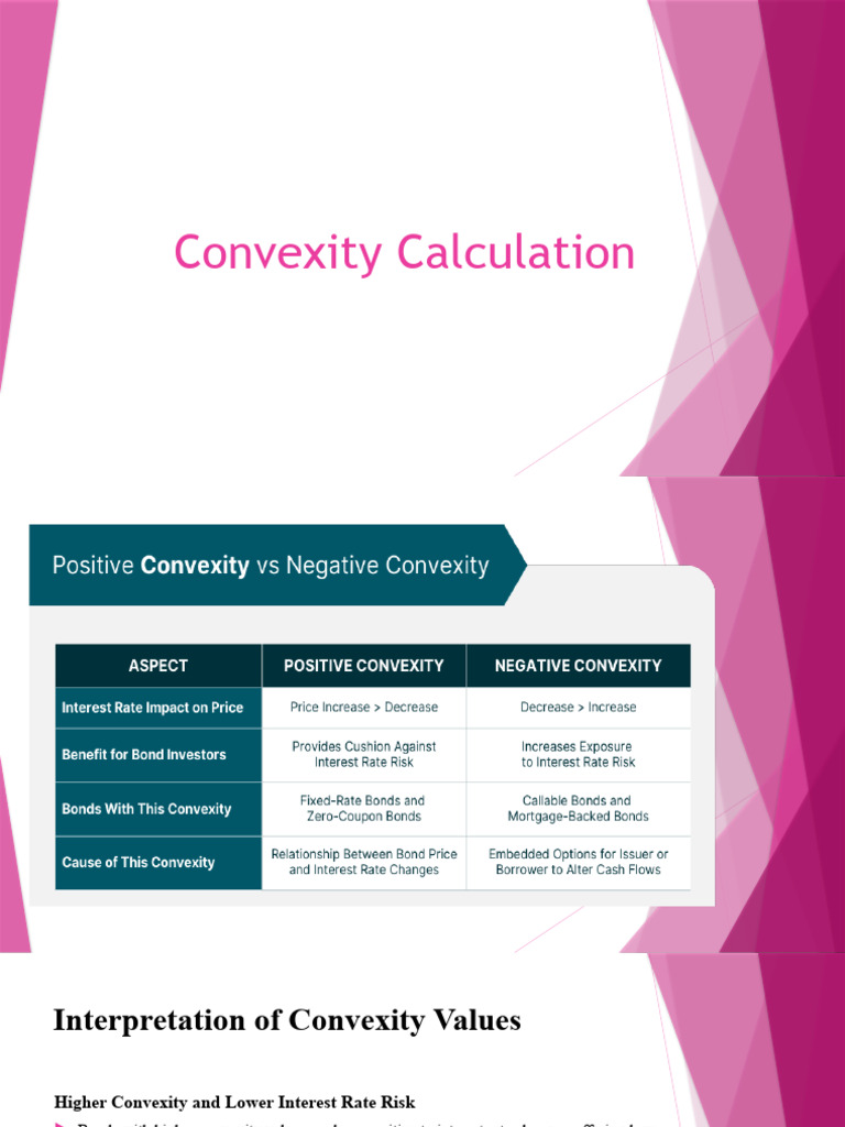 Bond Convexity and Interest Rate Risk | PDF | Bond Duration | Bonds ...