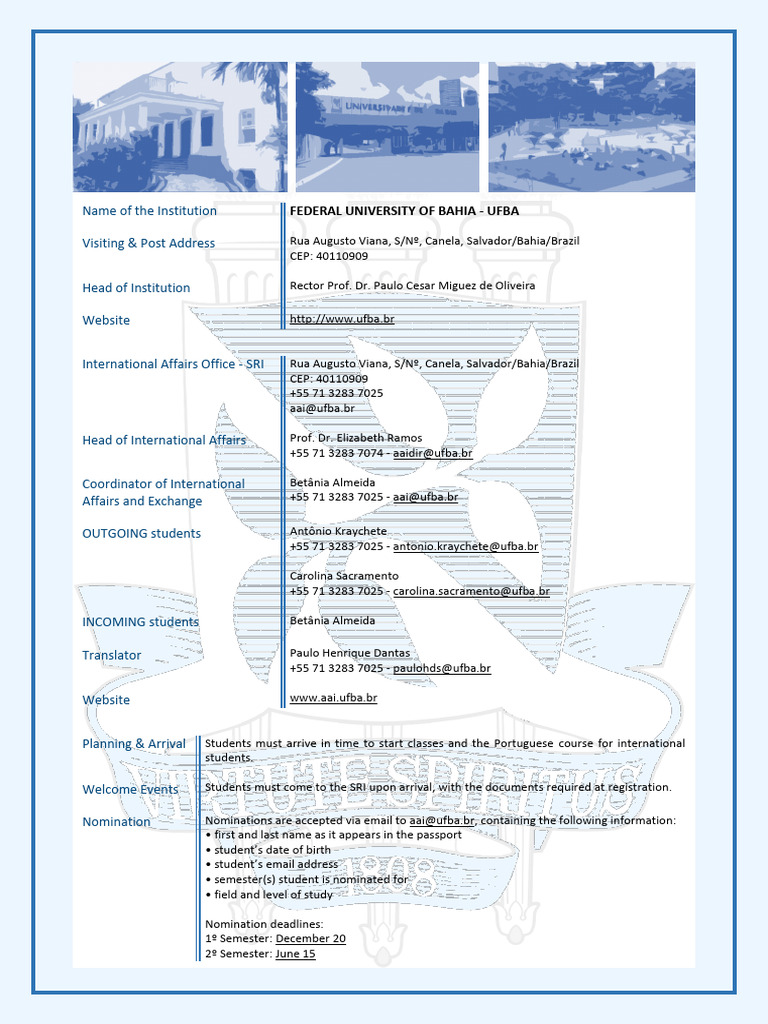 Grading System UFBA | PDF | Travel Visa