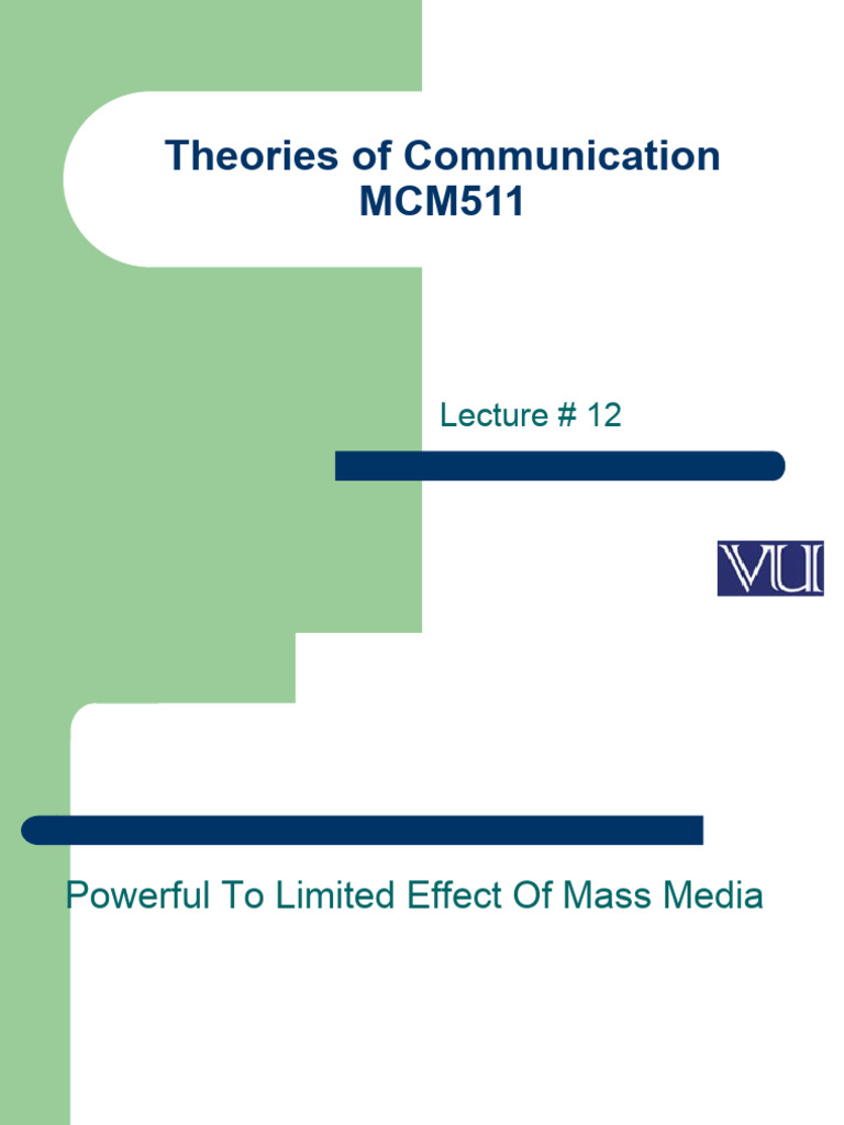 Theories of Communication 12 | PDF | Theory | Sociology