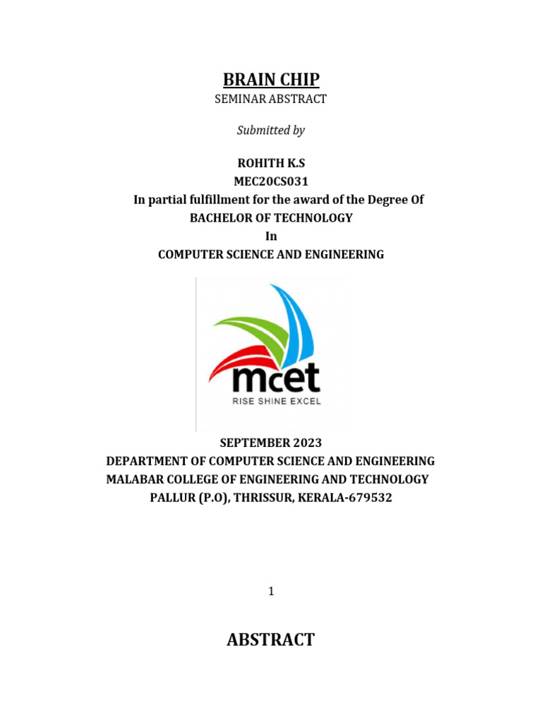 Brain Chip | PDF
