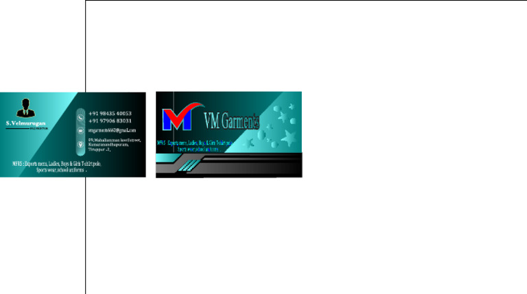 VM Visiting Card VM | PDF