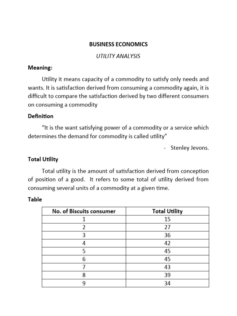 Business Economics | PDF | Utility | Production Function