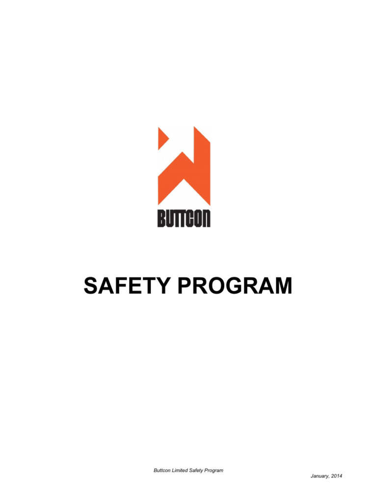 Buttcon Limited Safety Program Overview | PDF | Occupational Safety And ...