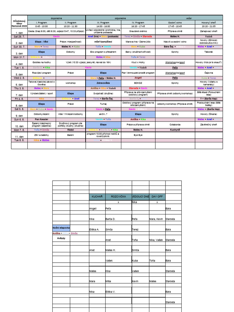 Harmonogram 2023 | PDF