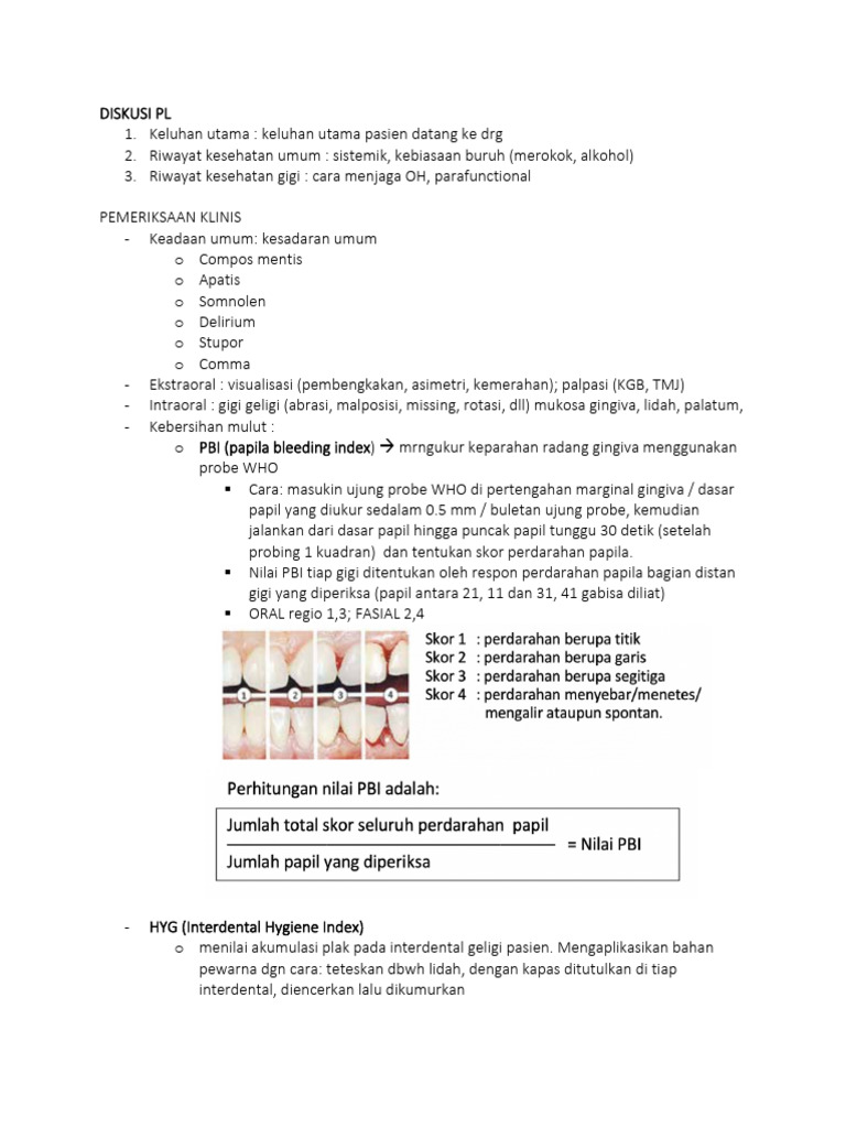Perio Pemeriksaan Lengkap | PDF