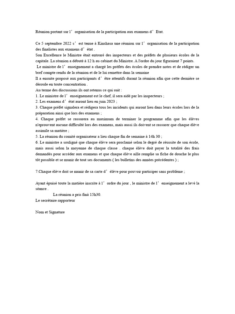 Devoir Mumbiri | PDF