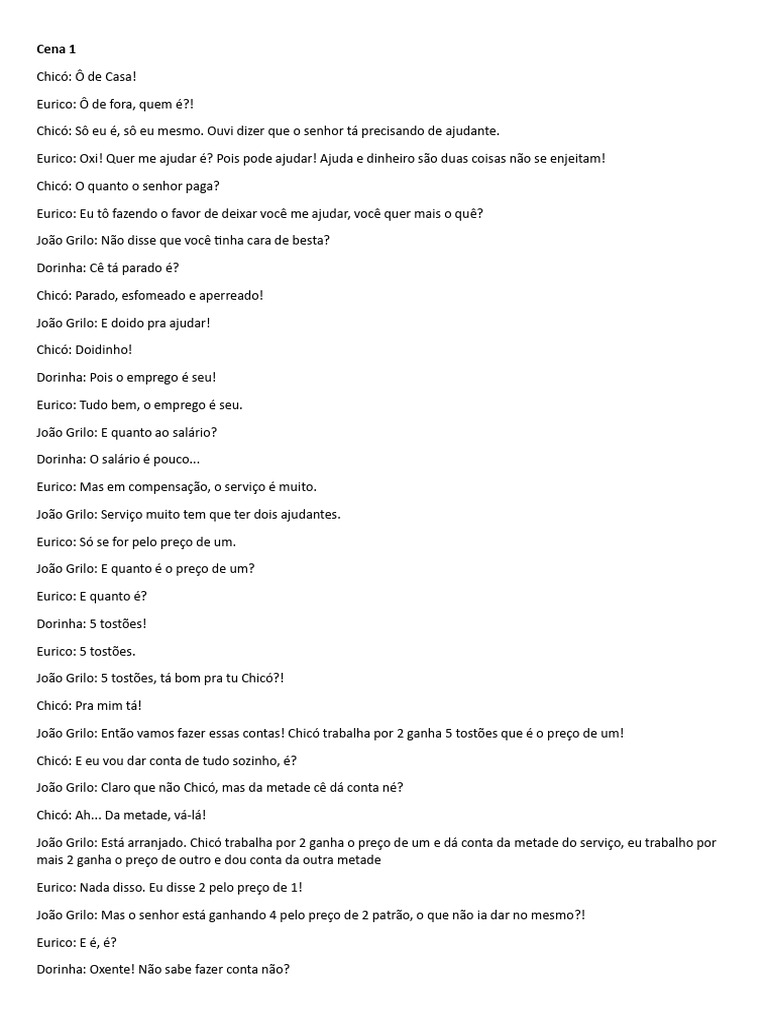 O Auto Da Compadecida Corrigido | PDF | Jesus | Diabo