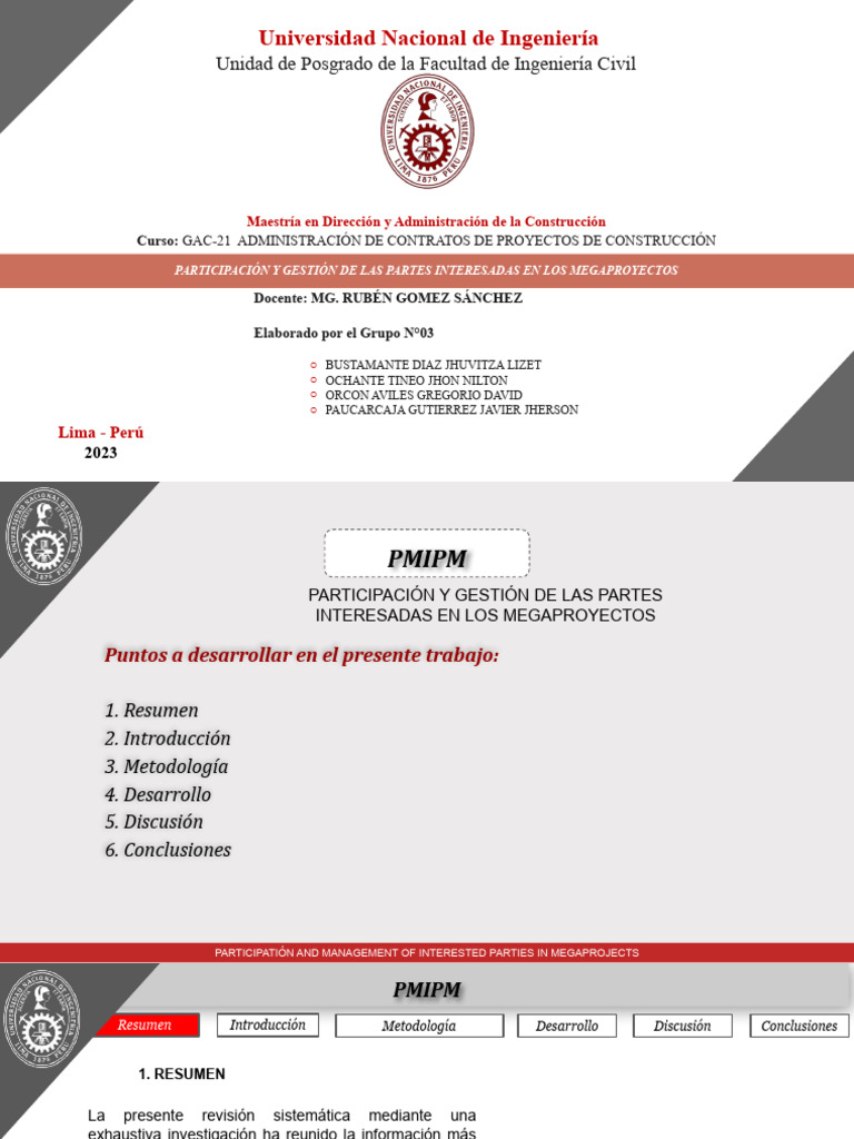GRUPO N°03 - Revision de Articulo | PDF | Gestión de proyectos | Toma de decisiones