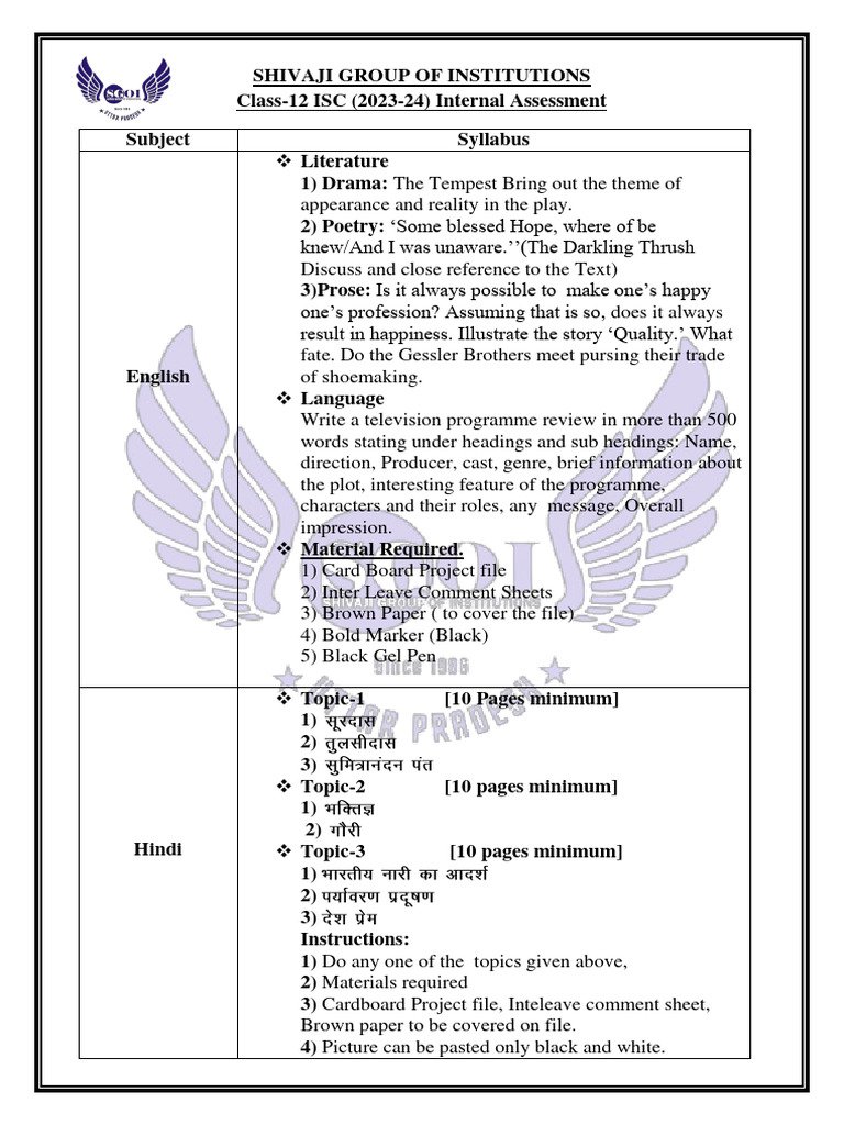 Class Xii Isc | PDF | Flowers | Seed
