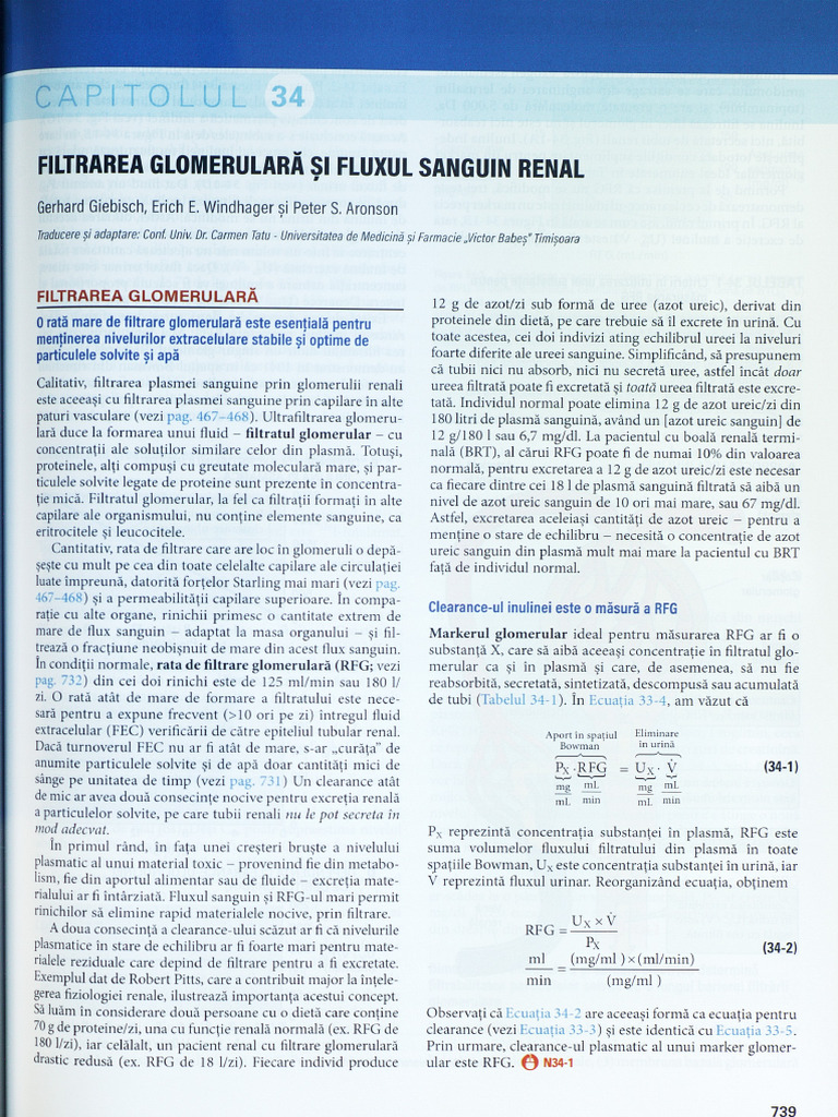 Fiziologie Medicala - Cap. 34 P. 739-753 | PDF