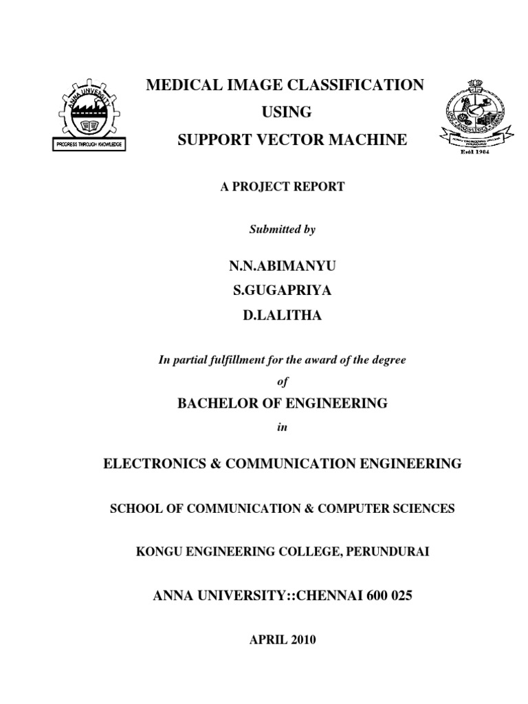 Final Year Project - Medical Image Classification Using Support Vector ... Final Year Project - Medical Image Classification Using Support Vector ...