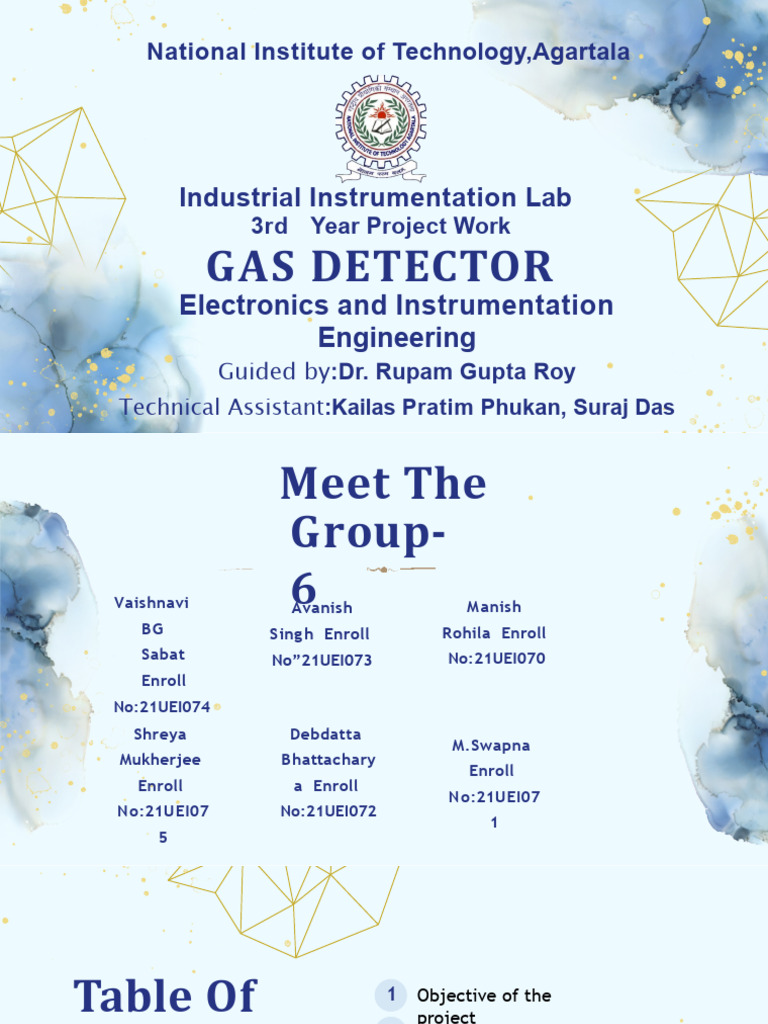 Blue Gold Watercolour Group Project Presentation | PDF | Carbon Dioxide ...