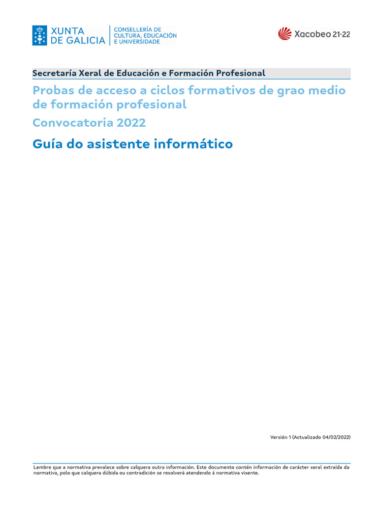 Guia Asistente Informatico GM 2022 | PDF