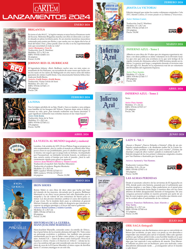 Cartem Cómics-Lanzamientos-2024 | PDF | Al rededor del mundo en ochenta ...