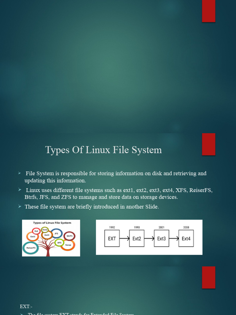 Types of Linux File System | PDF | File System | Computer File Types of Linux File System | PDF | File System | Computer File