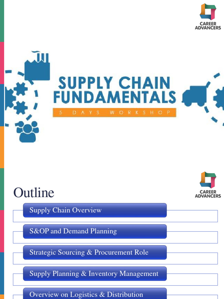 Supply Chain Fundamentals Workshop - 2020 | PDF | Logistics | Supply Chain