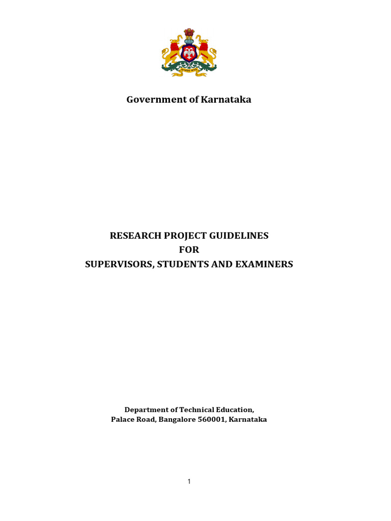 Research Project Guidelines | PDF | Methodology | Hypothesis