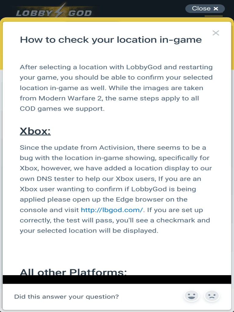 LobbyGod Account Portal | PDF