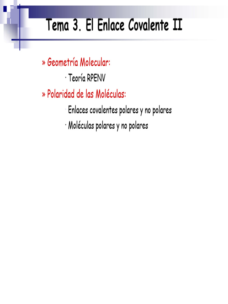 Enlace Covalente 2 Parte 2016 | PDF | Enlace químico | Polaridad química