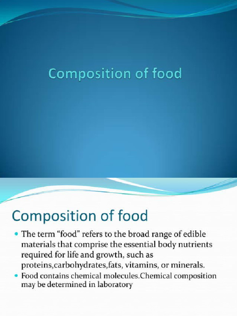 Food Composition | PDF