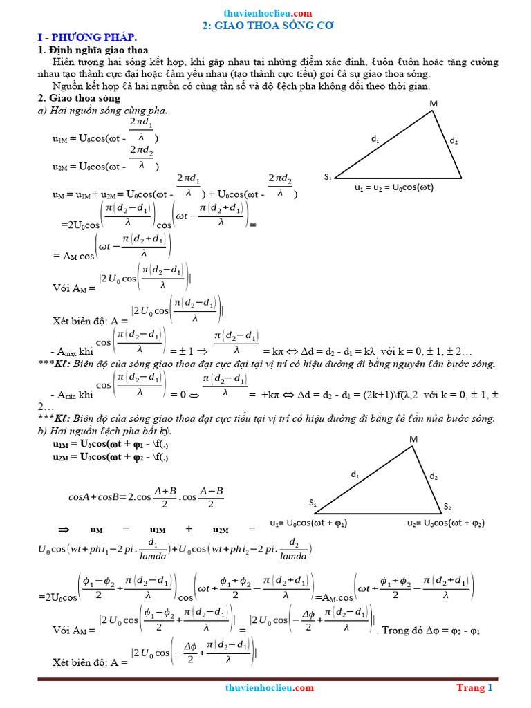 c2 SONG CO HOC Bai 2 | PDF
