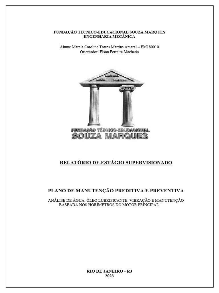 Estágio Supervisionado 2023.2 - Marcia Caroline FINAL | PDF ...