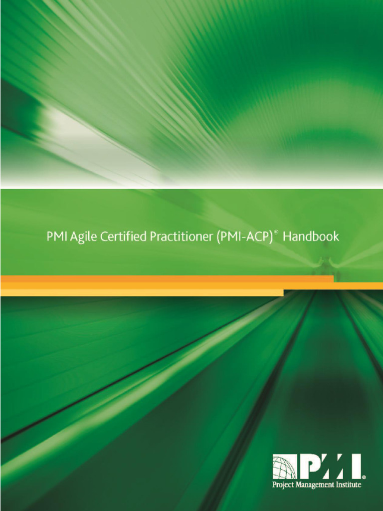 Pmi Acp Handbook Pdf Project Management Professional Project