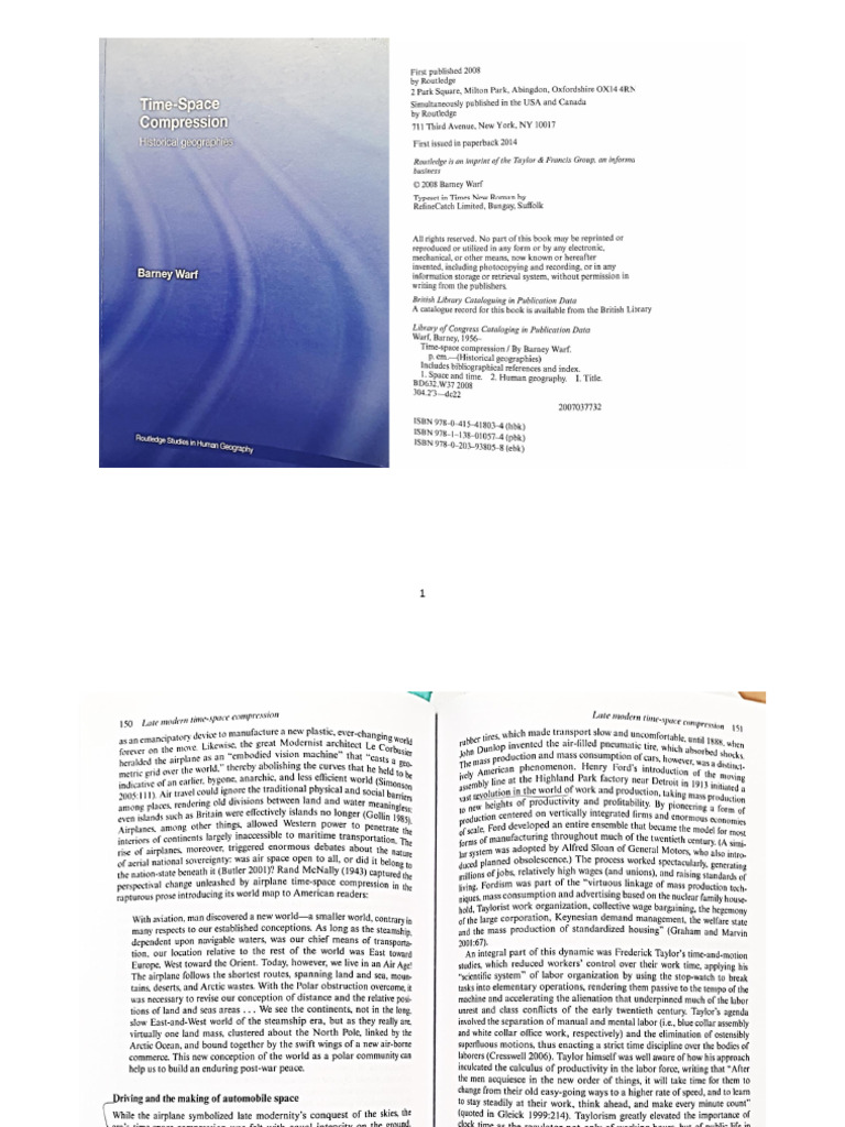 Time Space Compression Barney Warf | PDF