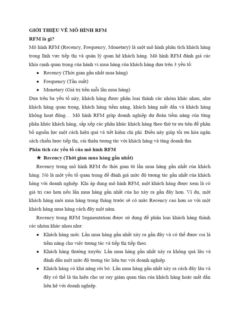 LẬP TRÌNH RFM | PDF