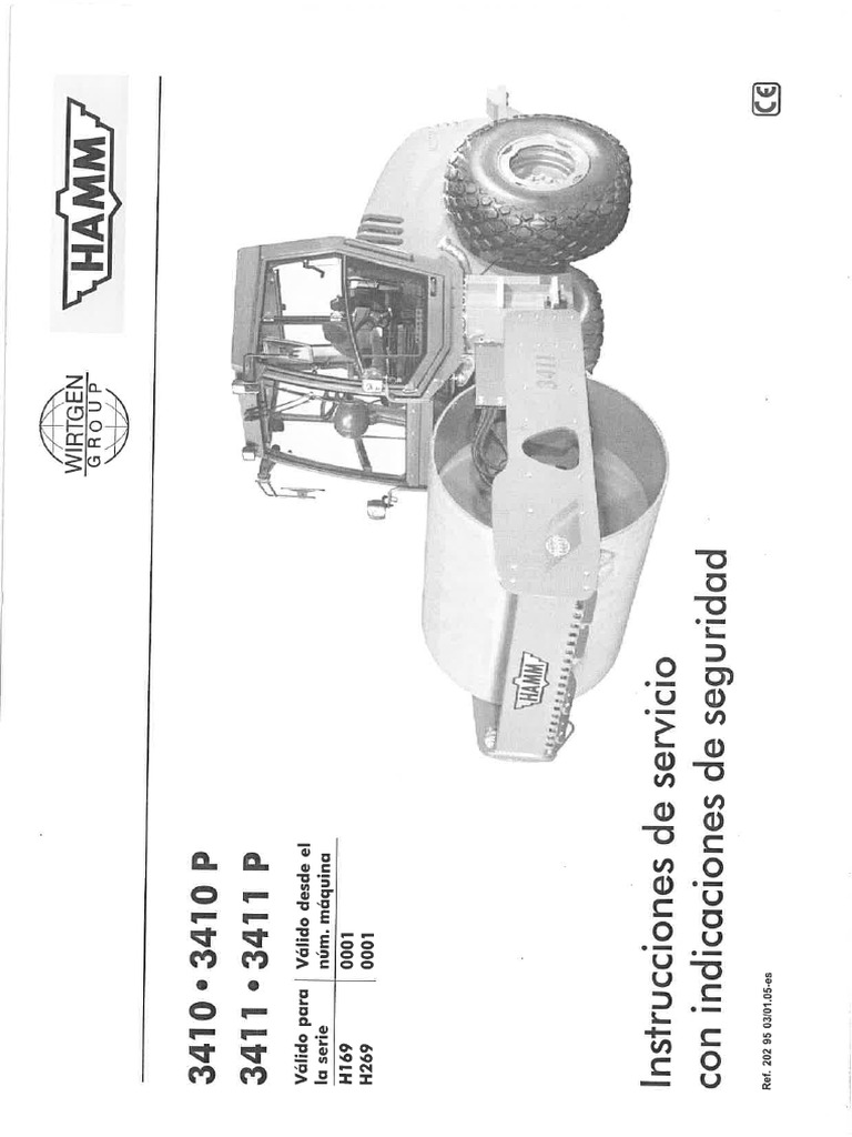 Rolo Compactador HAMM 3411 | PDF