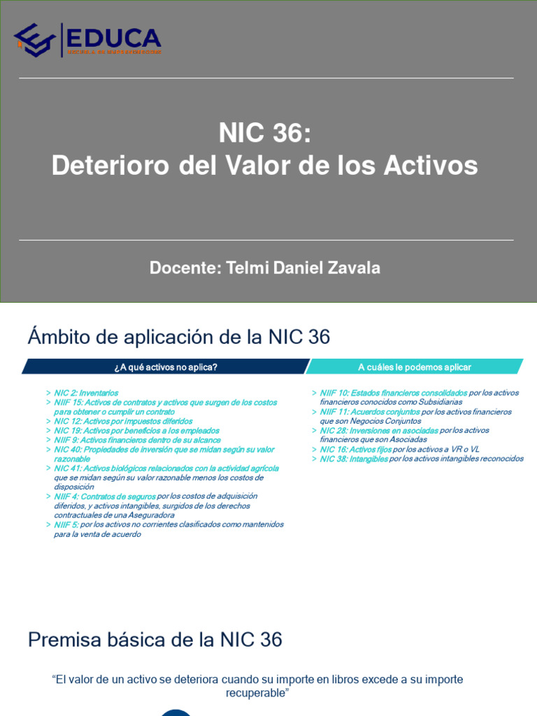 NIC 36 Educa - 23.06 | PDF | normas internacionales de INFORMACION ...