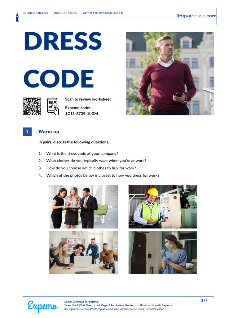 Dress Code British English Teacher | Download Free PDF | Dress | Clothing