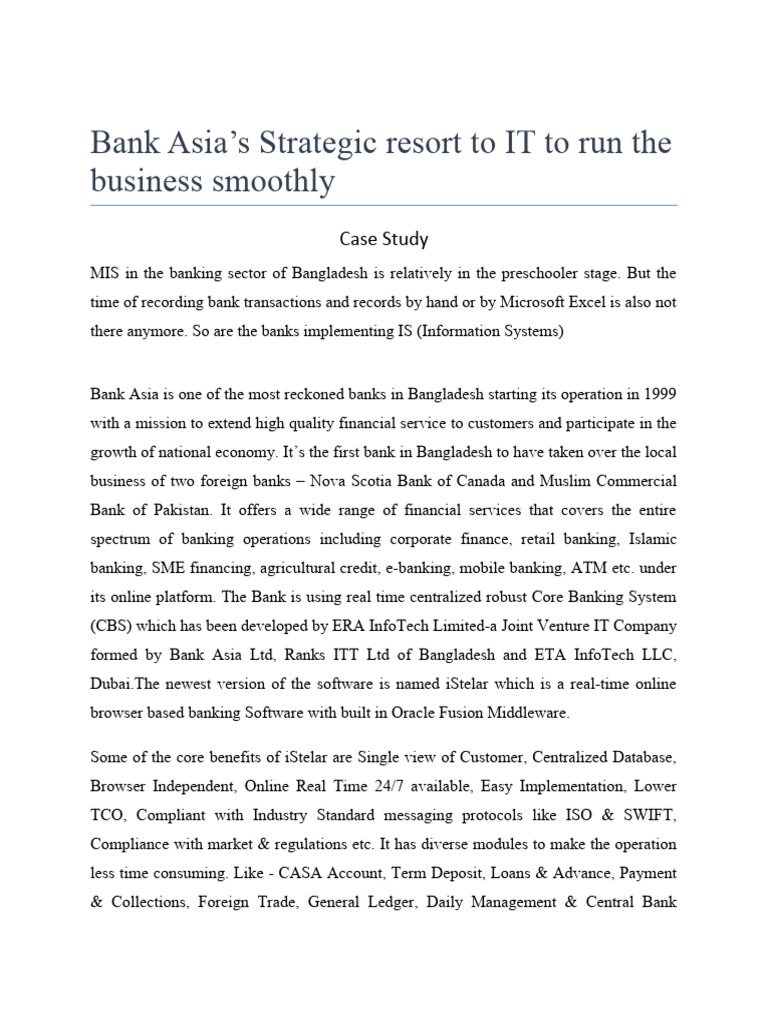 Case Study 1 | PDF | Banks | Server (Computing)