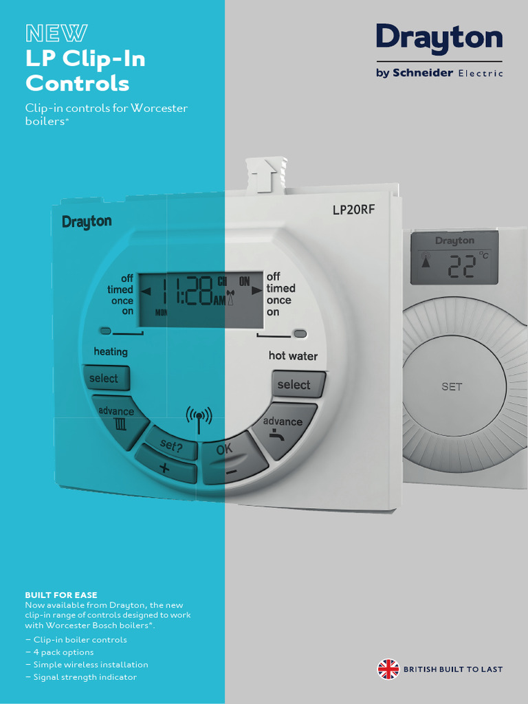 d117 Clip in Data Sheet | PDF | Water Heating | Thermostat