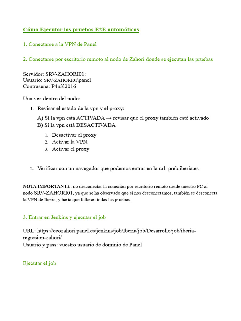 Cómo Ejecutar Las Pruebas E2E Automáticas | PDF | Archivo de computadora | Red privada virtual