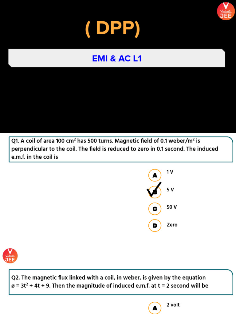 TAPAS +EMI+&+AC+L1+ +Faraday's+Law,+Motional+EMF,+Self+and+Mutual+Inductance | PDF | Inductor ...