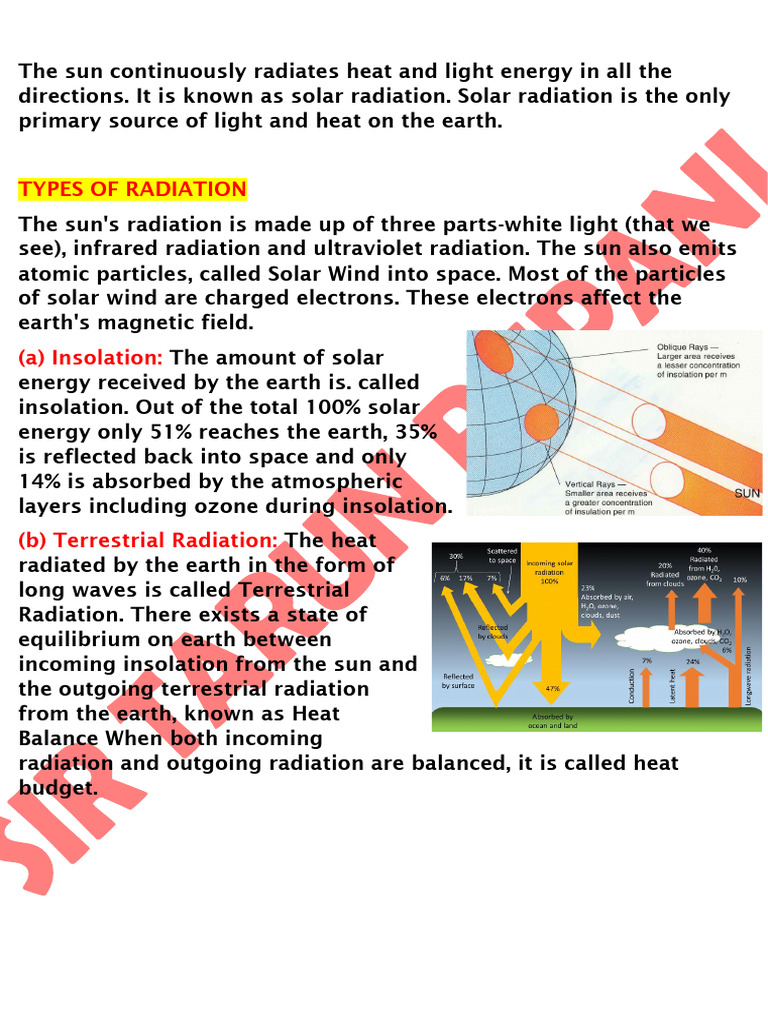 Insolation | PDF | Atmosphere Of Earth | Earth