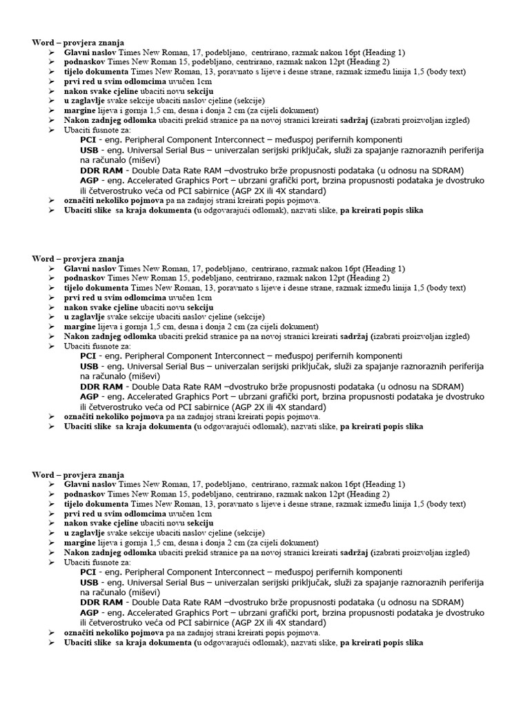 Grada Racunala - Pitanja | PDF