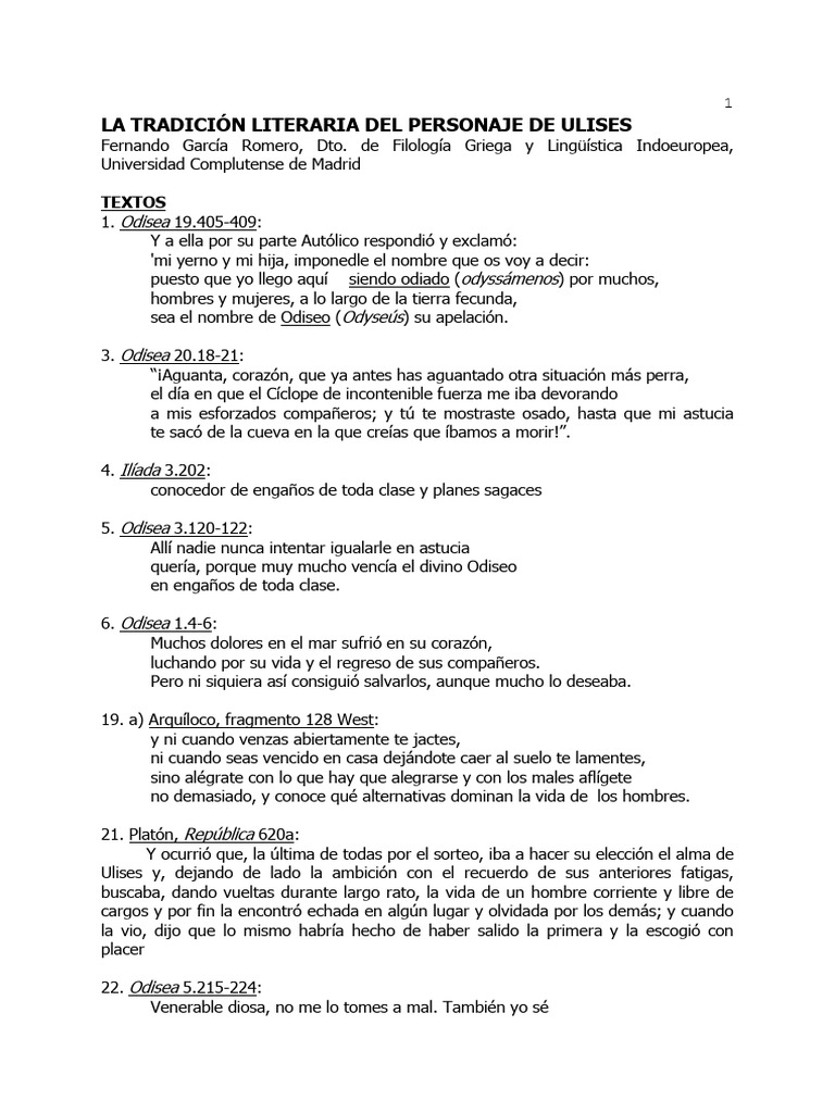 Ulises: Aguanta y Regresa a Ítaca | PDF | Odiseo | Odisea