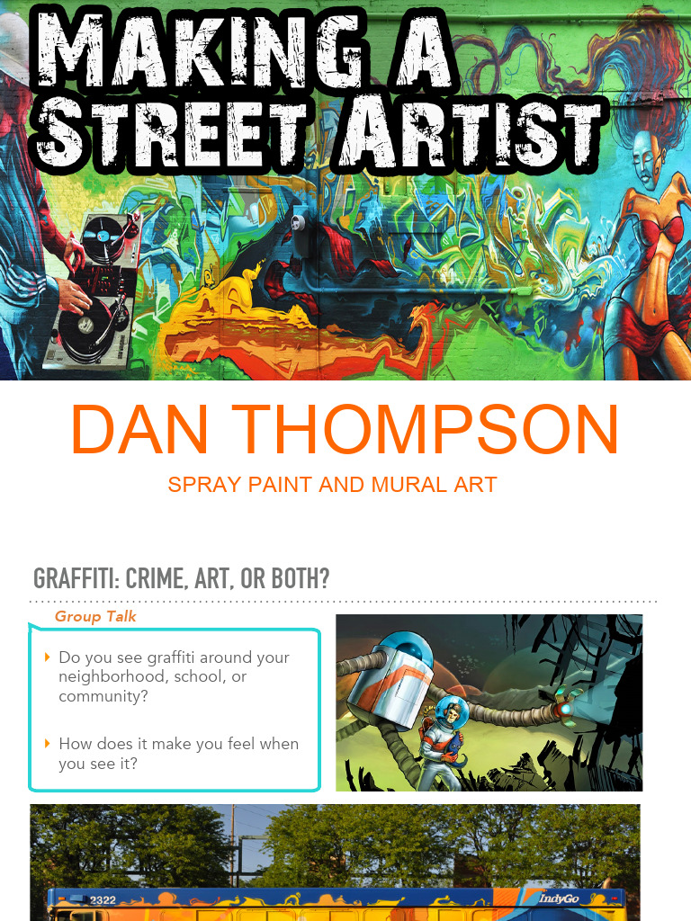 Dan Thompson Teaching Resource | PDF | Graffiti | Understanding