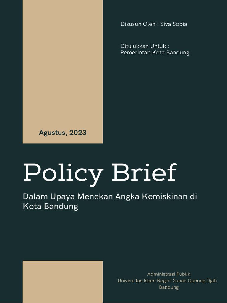 Policy Brief Siva Sopia | PDF | Ilmu Sosial