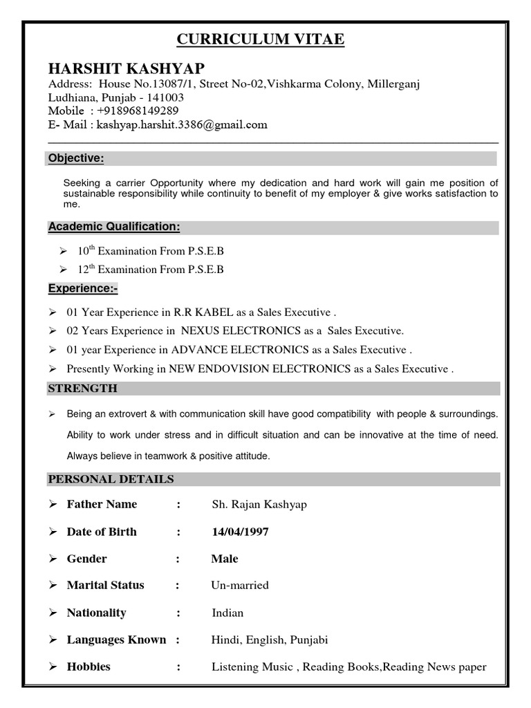 Harshit Kashyap 2 | PDF | Career & Growth | Self-Improvement