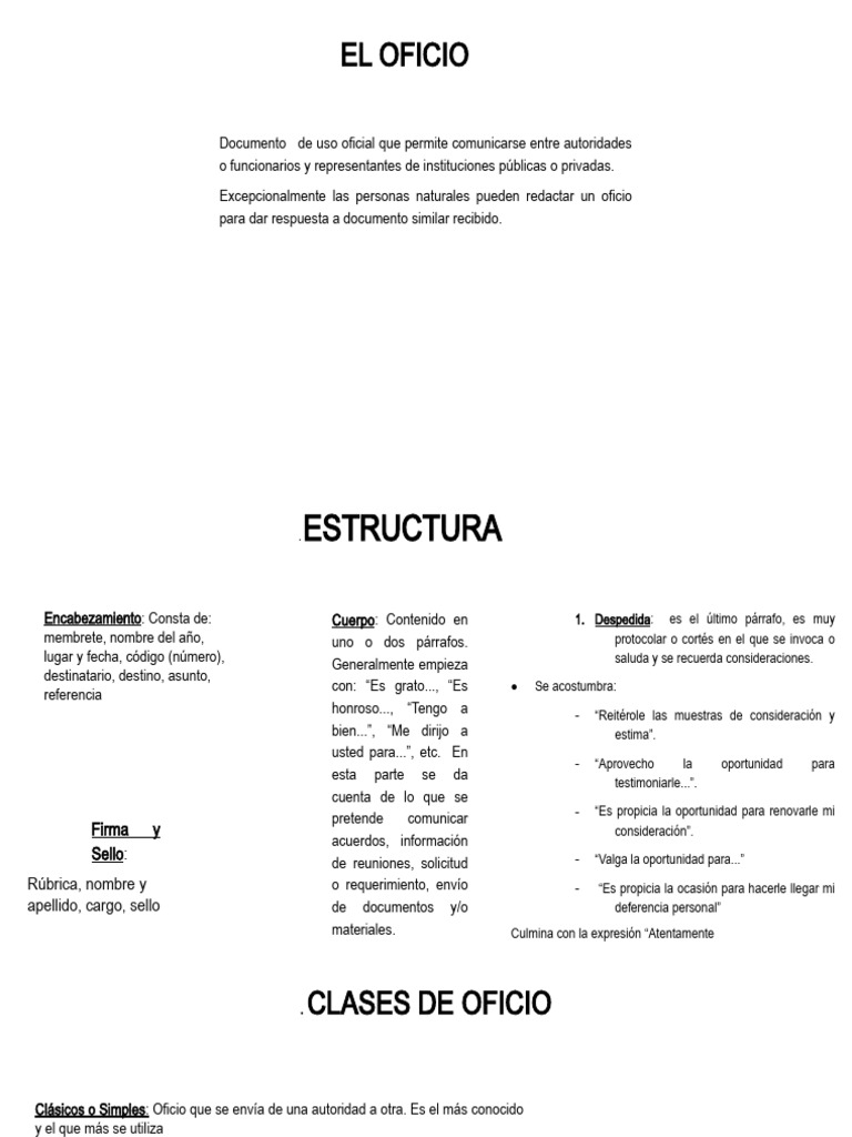 El Oficio | PDF