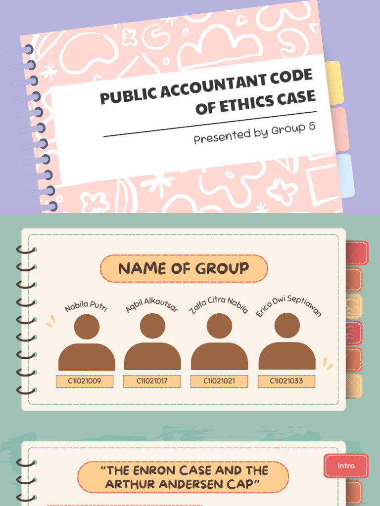 Bussines Ethics - Group 5 | PDF | Accounting | Enron