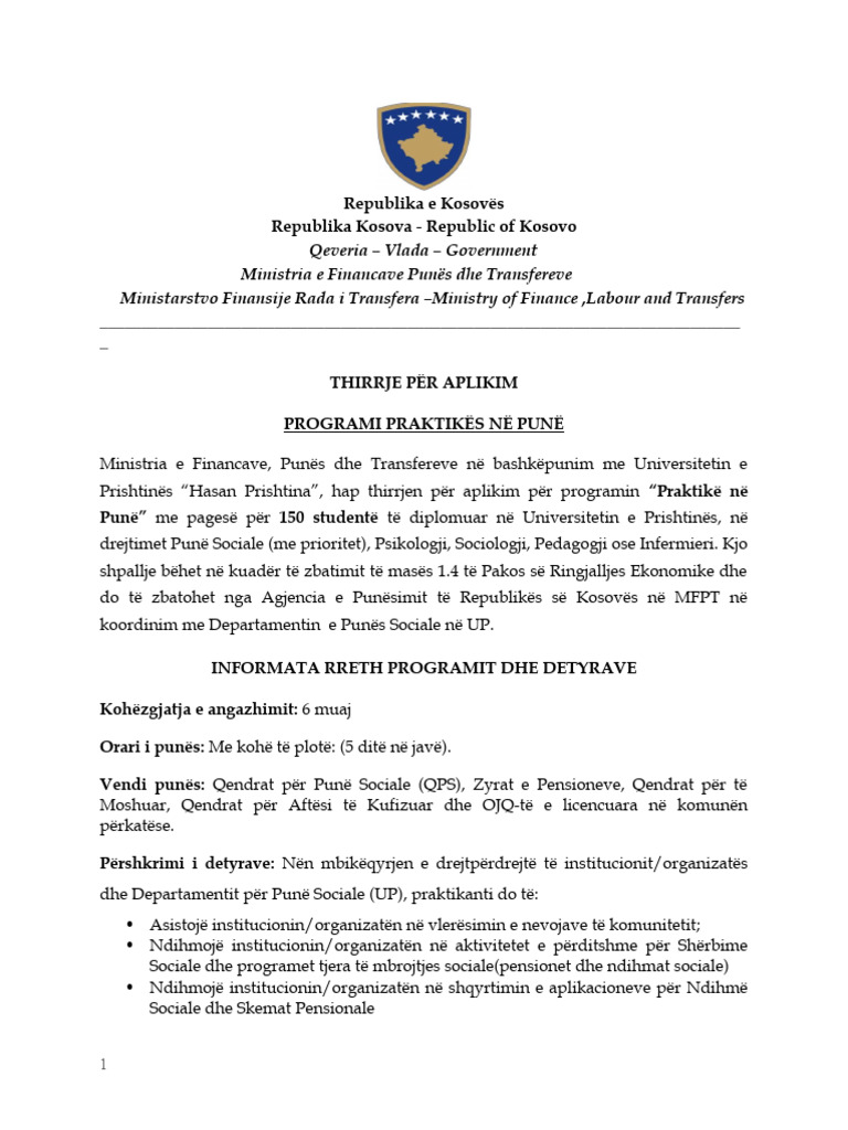 Republika e Kosovës Republika Kosova - Republic of Kosovo | PDF