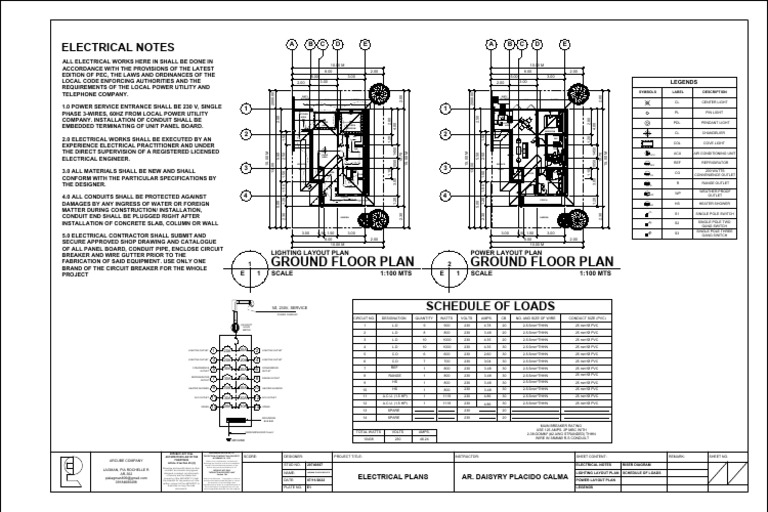 Bungalow-Electrical Plan | PDF | Architectural Design | Architecture