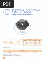 Tuercas ASTM A194 Grado 2H - Redica | PDF | Rieles | Metales de transición