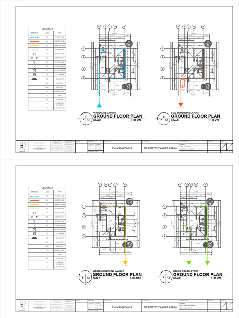 Plumbing Plans | PDF | Manufactured Goods | Hydrology