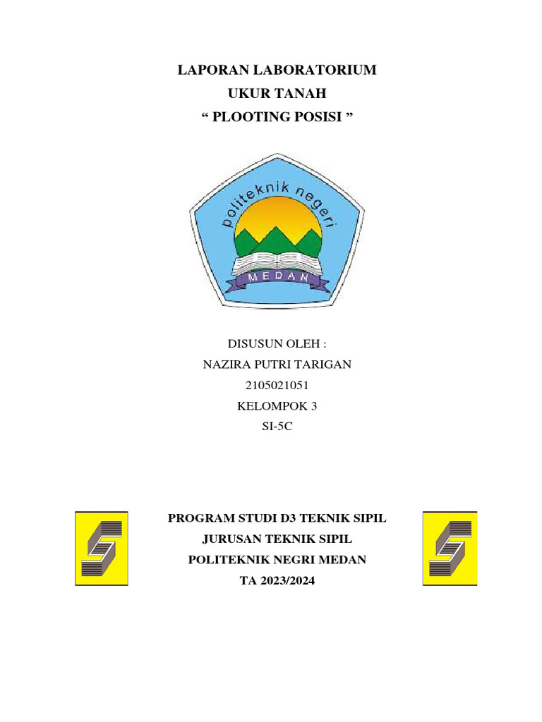 Laporan Plooting Posisi Nazira Putri Tarigan | PDF Laporan Plooting Posisi Nazira Putri Tarigan | PDF