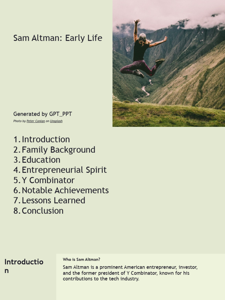 Sam Altman Early Life | PDF